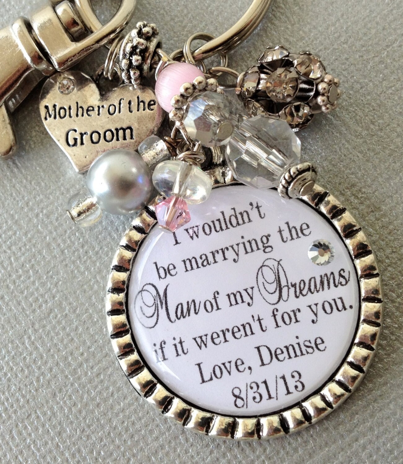 MOTHER of the GROOM Gift, Mother of Bride, PERSONALIZED Wedding, Thank ...