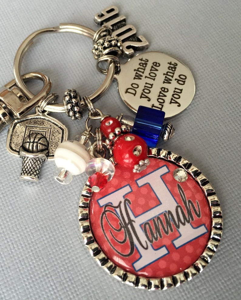SENIOR gift SPORTS key chain BASKETBALL Volleyball cheer | Etsy