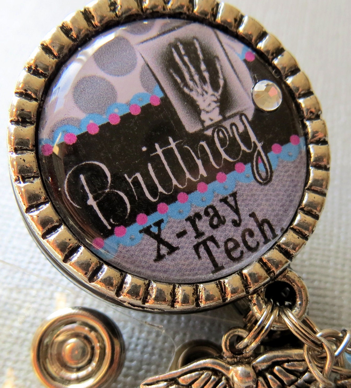 X-ray Technician ID Badge Reel Radiology Personalized Gift | Etsy