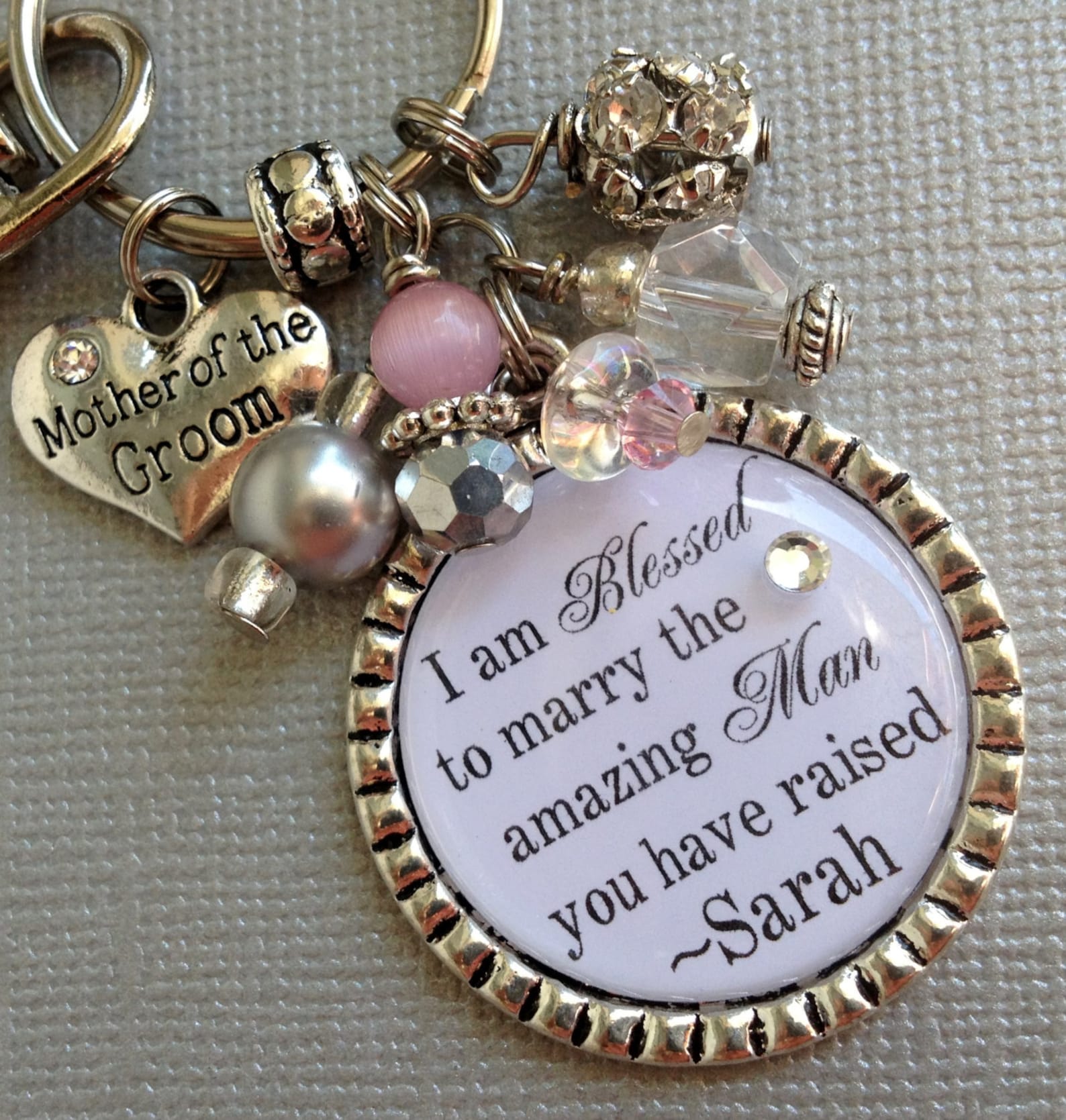 MOTHER of the GROOM Gift, Mother of Bride, PERSONALIZED Wedding, Thank ...