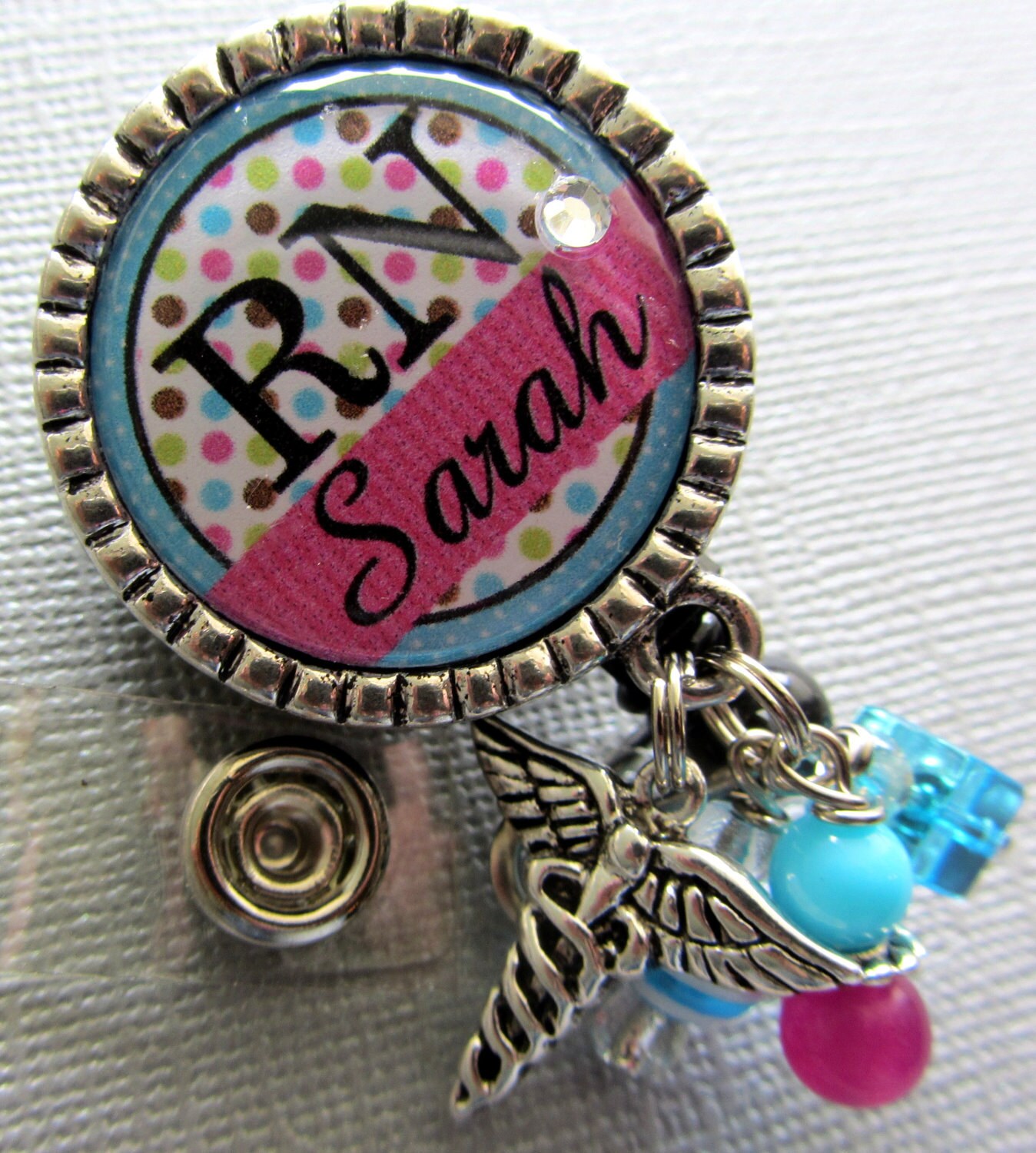 RN Personalized ID Badge Reel NP Nurse gift coworker gift | Etsy