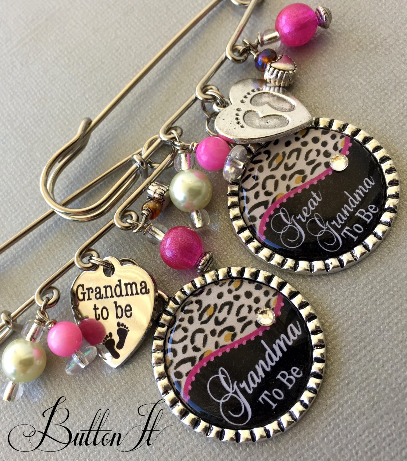 Grandma to Be Pin Mom to Be Pin Aunt to Be PERSONALIZED Pin | Etsy