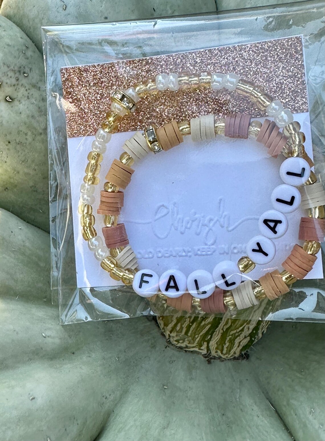 Fall Bracelet, Gratitude Bracelet, Heishi Bracelet, Gift for Her, Word ...