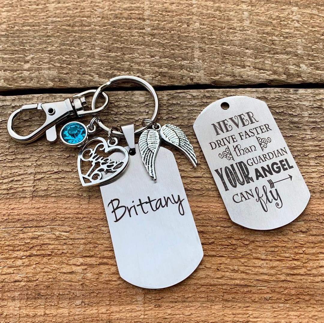 Sweet 16 Key Chain, Birthday Gift, Personalized Key Chain, Daughter ...