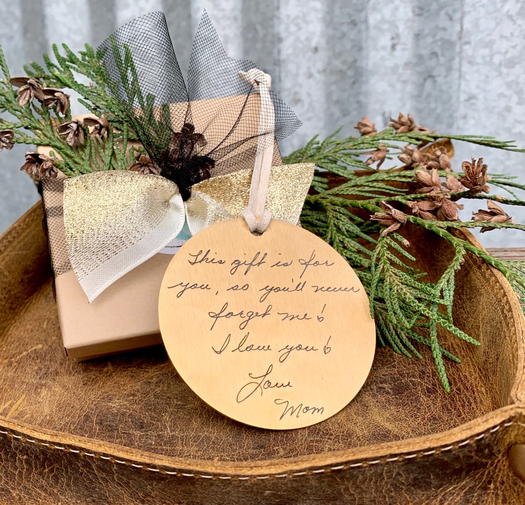 Christmas Ornaments, Handwriting Gift, Christmas Gift, Handwritten ...
