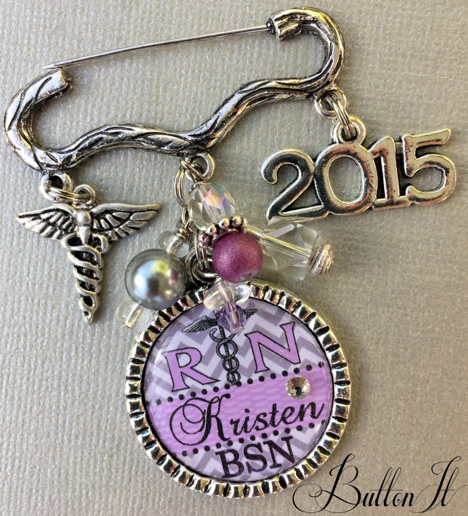 Nursing Pinning Ceremony, RN Jewelry, Nurse Graduation, Custom Gift, RN ...