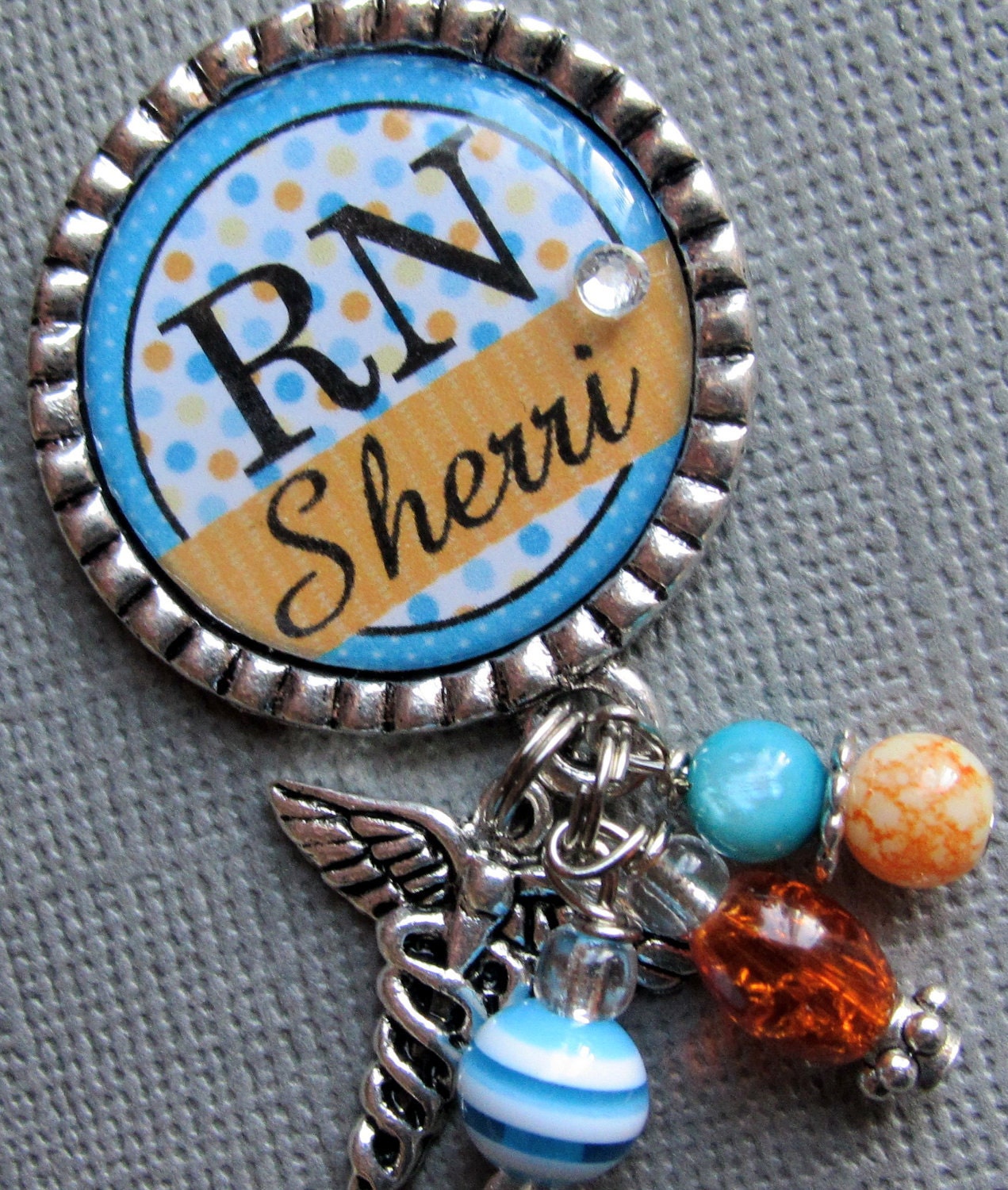 RN Personalized ID Badge Reel NP Nurse gift coworker gift | Etsy