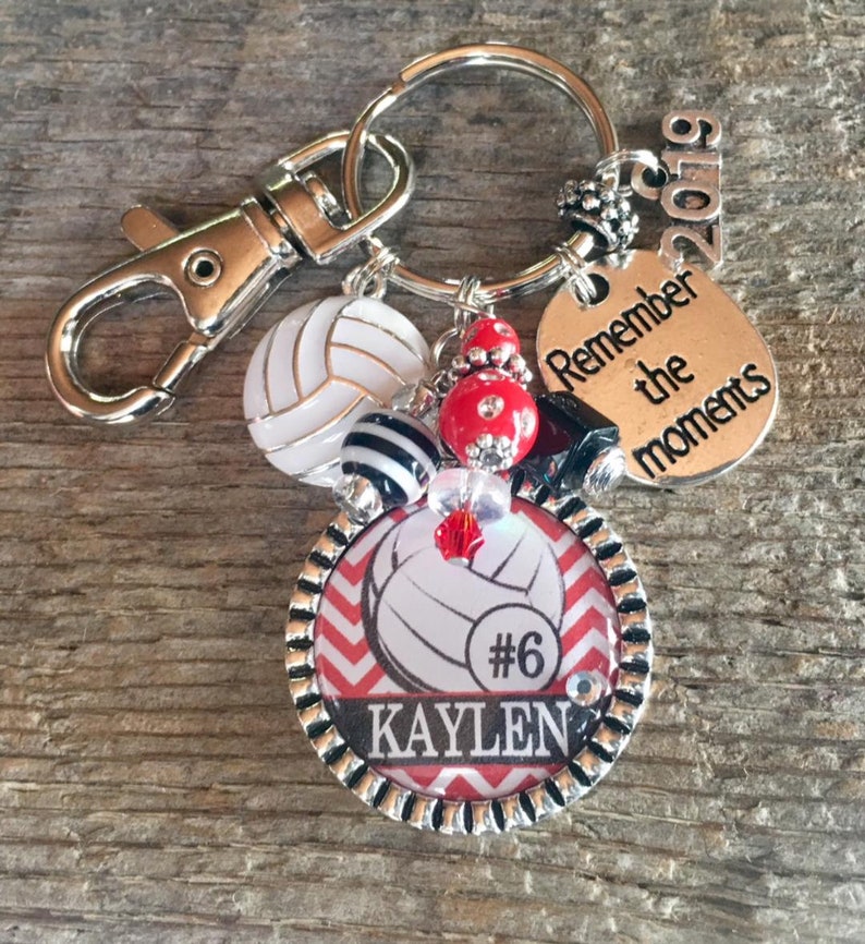 SENIOR gift SPORTS key chain BASKETBALL Volleyball cheer | Etsy