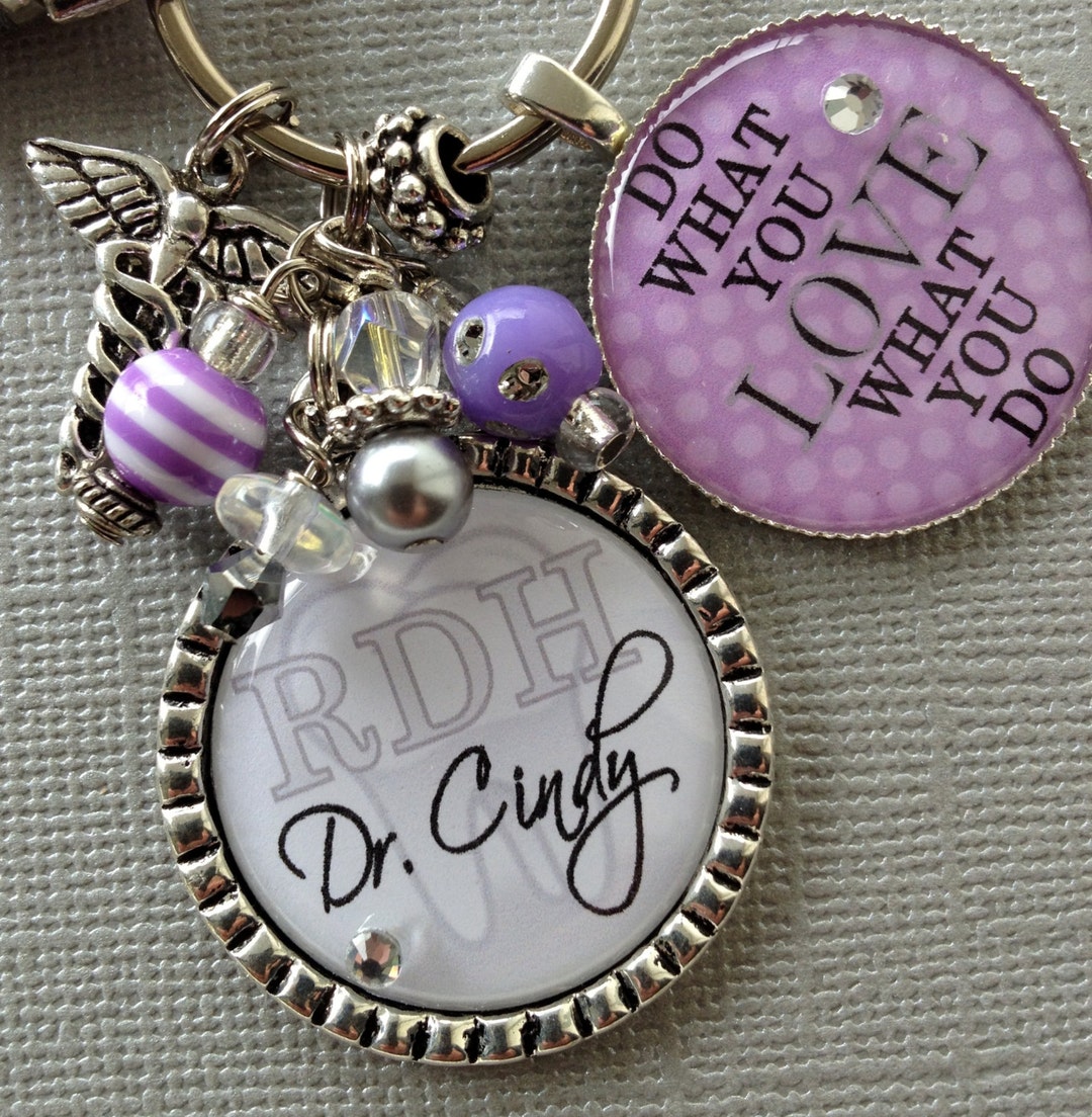 Rn Nurse, Do What You Love PERSONALIZED Keychain, Nurse Graduate, RDH ...