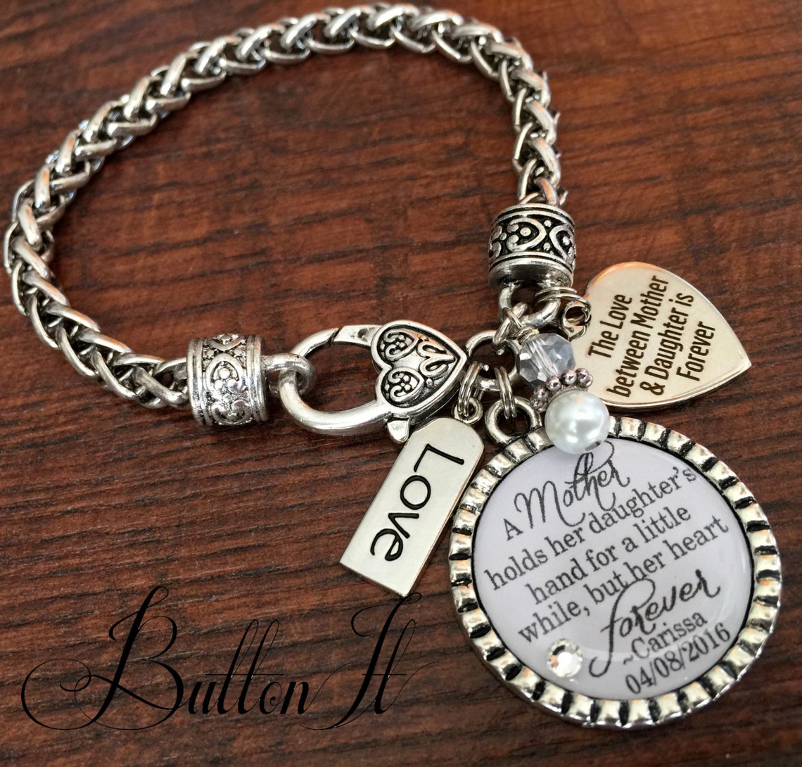 Mother of the BRIDE Bracelet, A Mother Holds Her Daughter's Hand ...