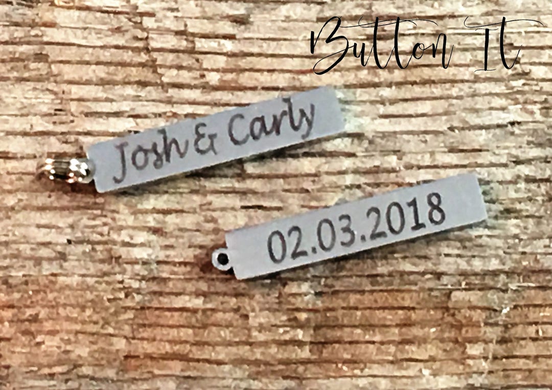 Wedding Charm, Anniversary Date, Coordinates, ADD a Bar Charm to Any ...