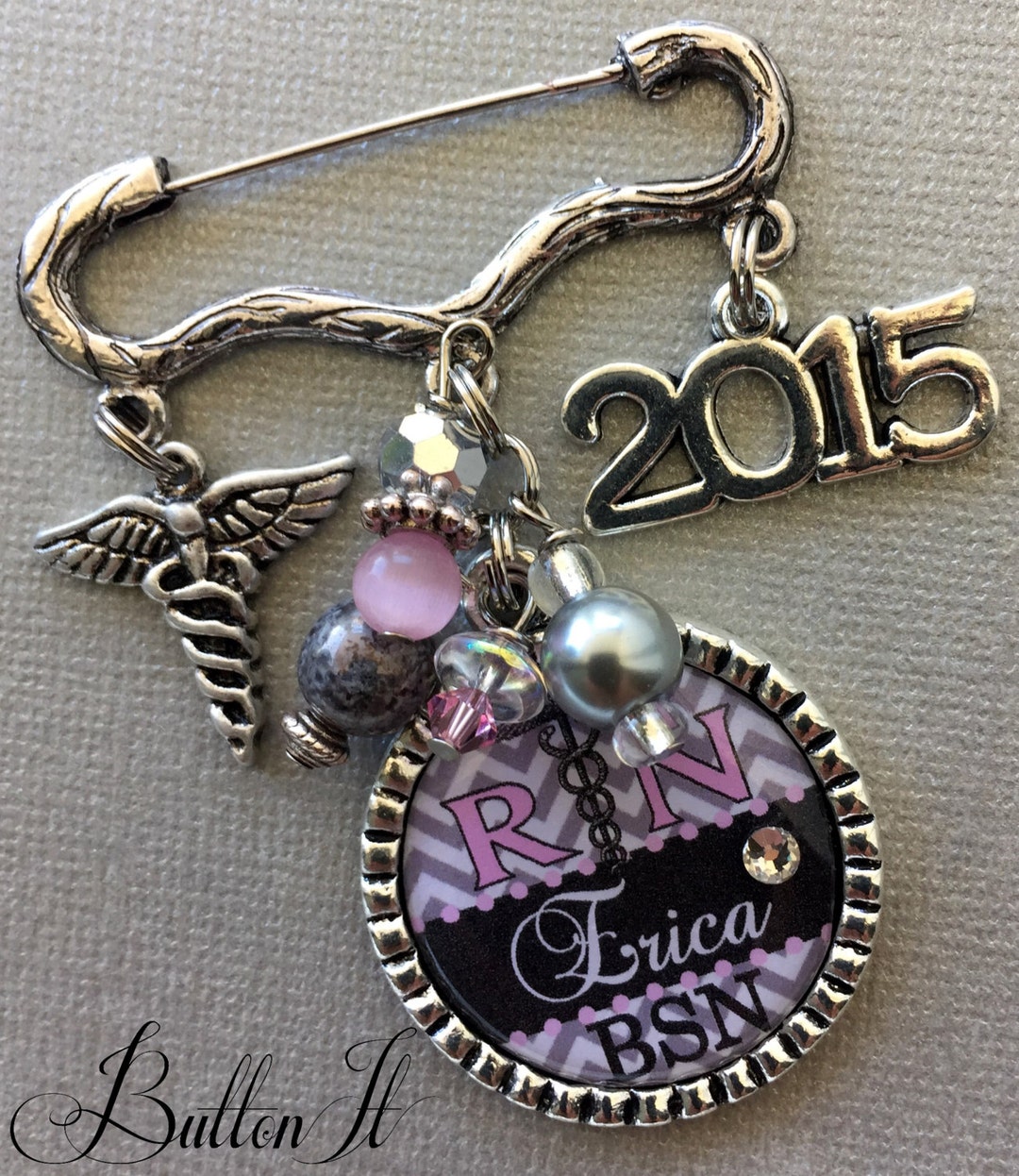 Nursing Pinning Ceremony, RN Jewelry, Nurse Graduation, Custom Gift, RN ...