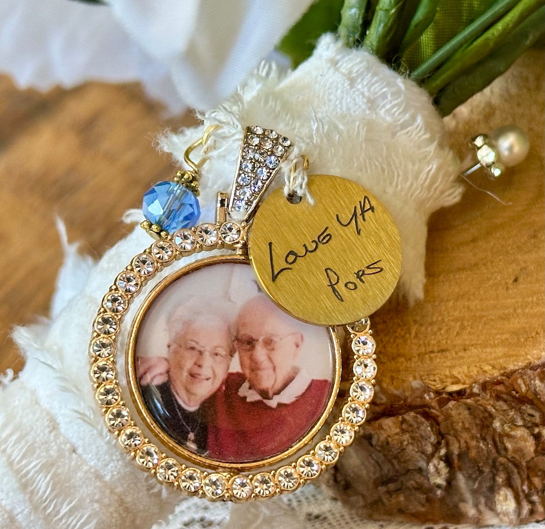 Handwriting Wedding Bouquet Charm, Bridal Bouquet Charm, Bridal ...