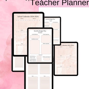 2024-2025 Downloadable Teacher Planner, School Calendar2024-2025 ...