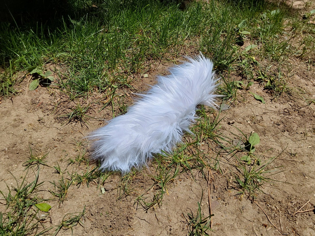 White Therian Faux Fur Tail - Etsy
