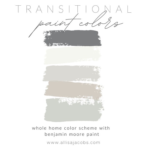 Whole House Color Palette Benjamin Moore - Etsy