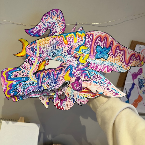 Paper Dragon Puppet Base - Etsy