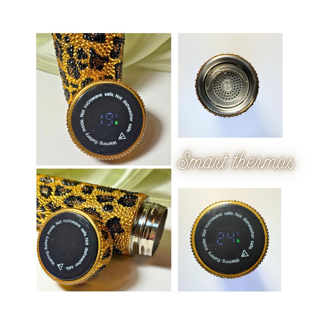 500ml/17oz Smart Digital Thermos With LED Temperature Display Water ...
