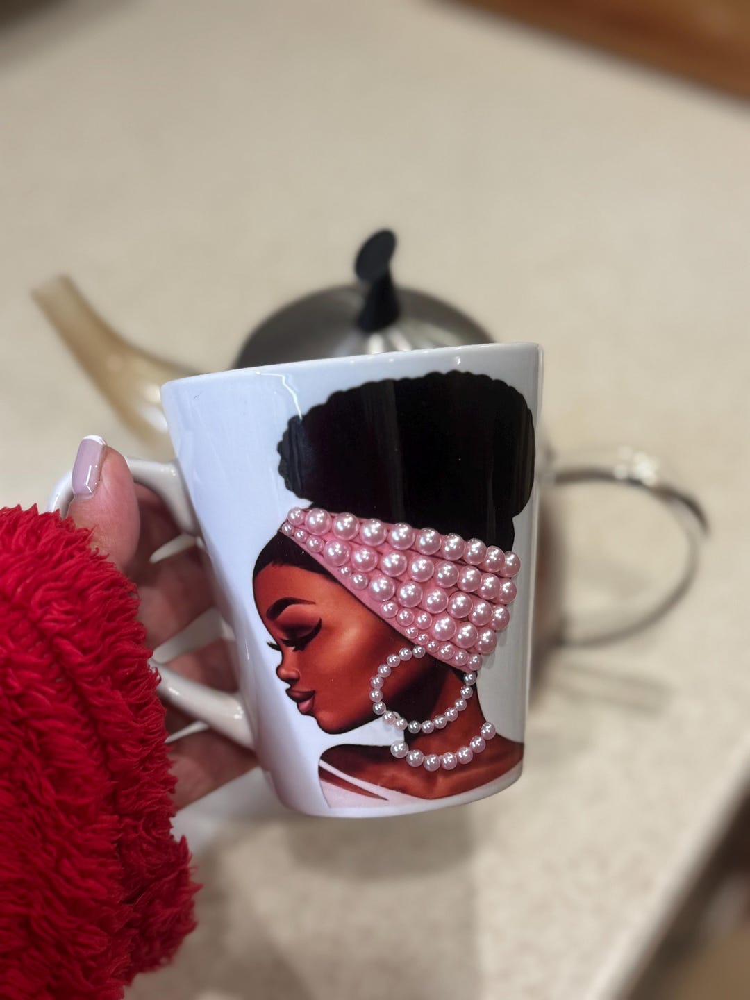 African Diva Pearl Mugs: Stylish Mug; Stylish and Elegant Cup - Etsy