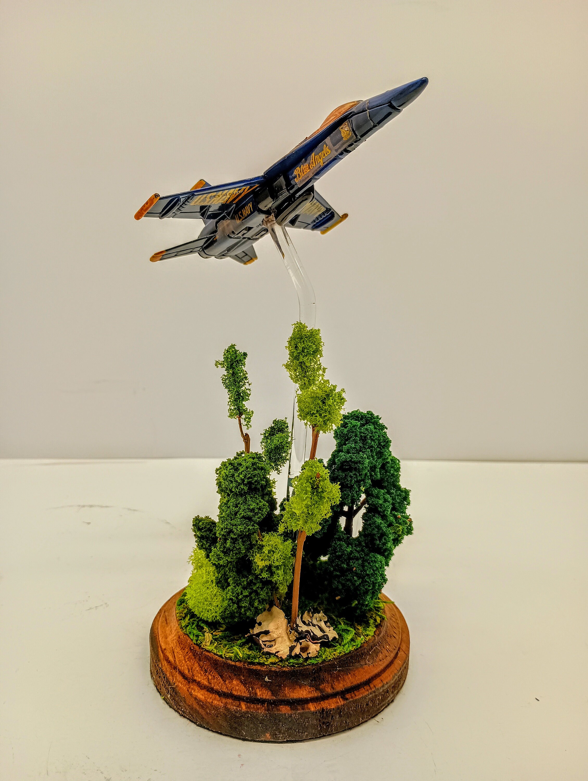 Blue Angels F-18 Hornet Diecast Jet Diorama Display One of a Kind ...