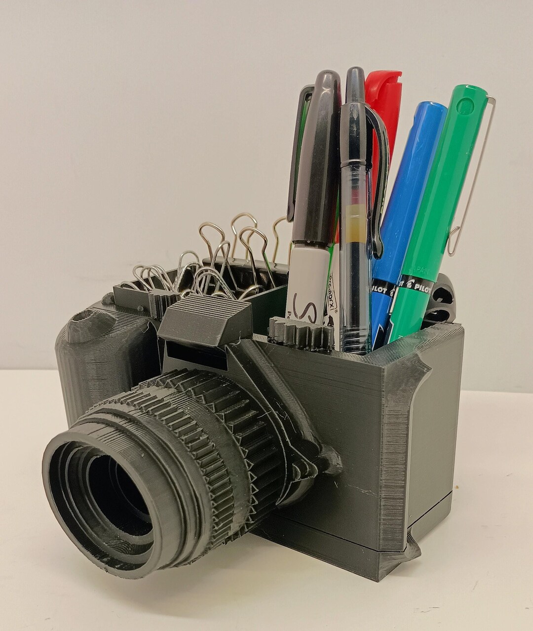 Camera Pen Holder, Stationary Office-desk Organizer. Great Gift Idea ...