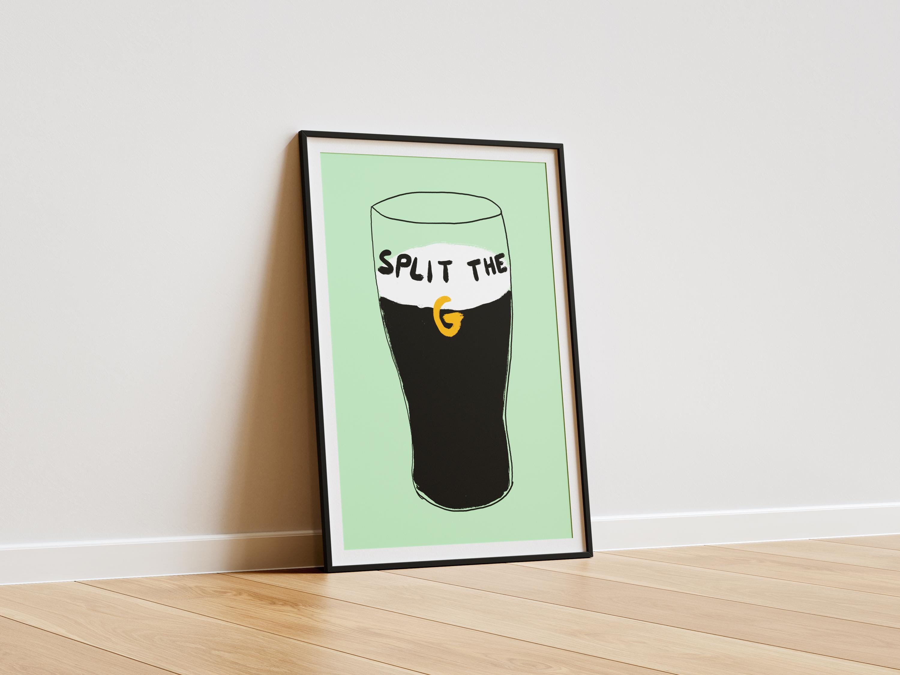 Split the G Guinness Drinking Game Art Digital File Only Pub Perfect ...
