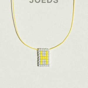 Beaded Letter Necklace - Etsy