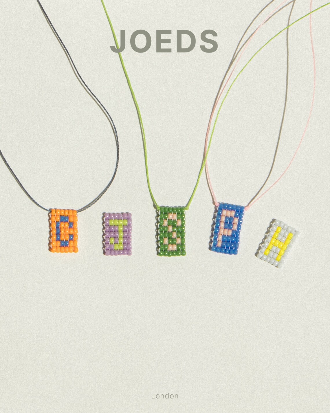 Beaded Letter Necklace - Etsy