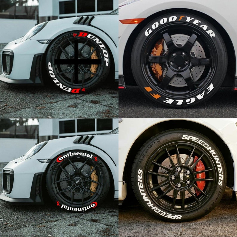 Tire Lettering Michelin Permanent Raised Stickers Fits to 1122 Set for ...