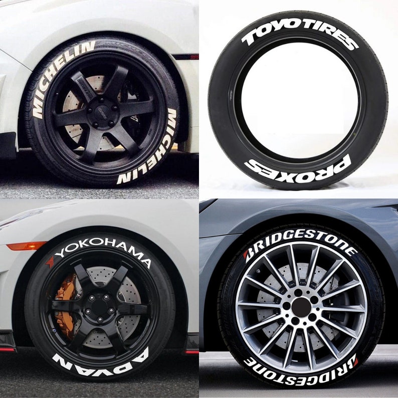 Tire Lettering Michelin Permanent Raised Stickers Fits to 1122 Set for ...