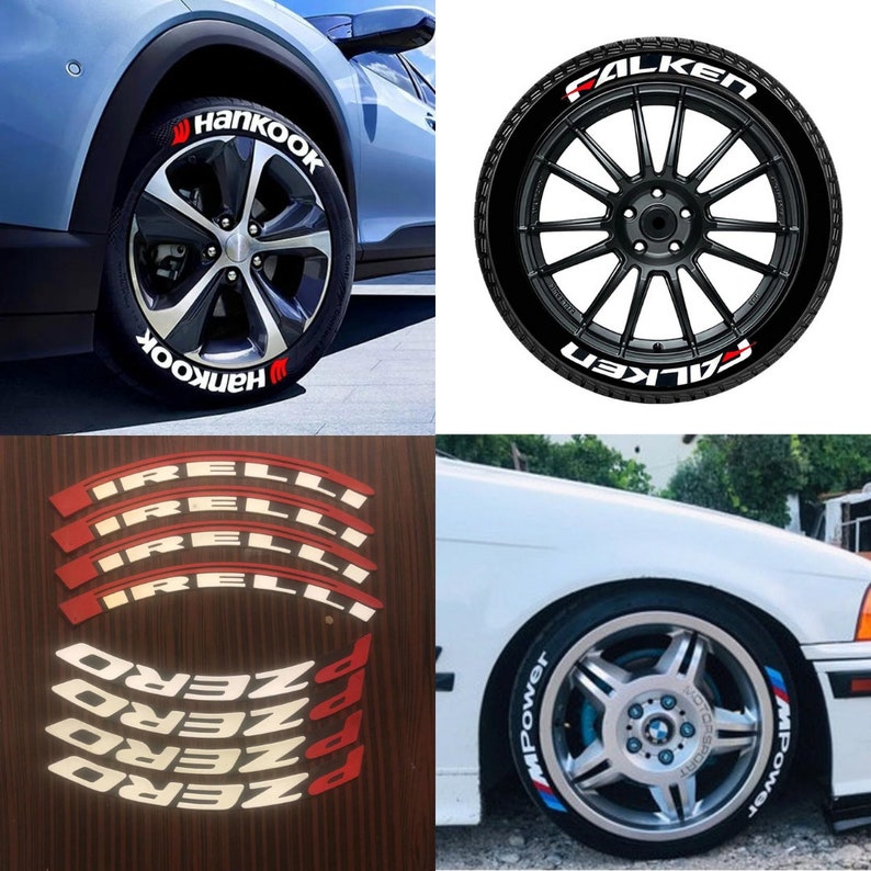 Tire Lettering Michelin Permanent Raised Stickers Fits to 1122 Set for ...