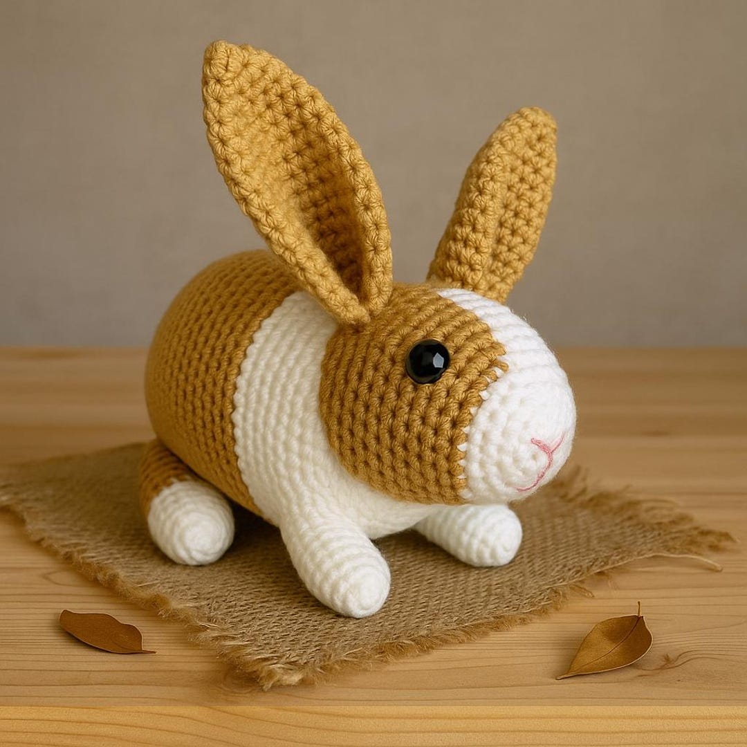 Realistic Bunny Crochet Pattern, Amigurumi Easter Plush Bunny Tutorial ...
