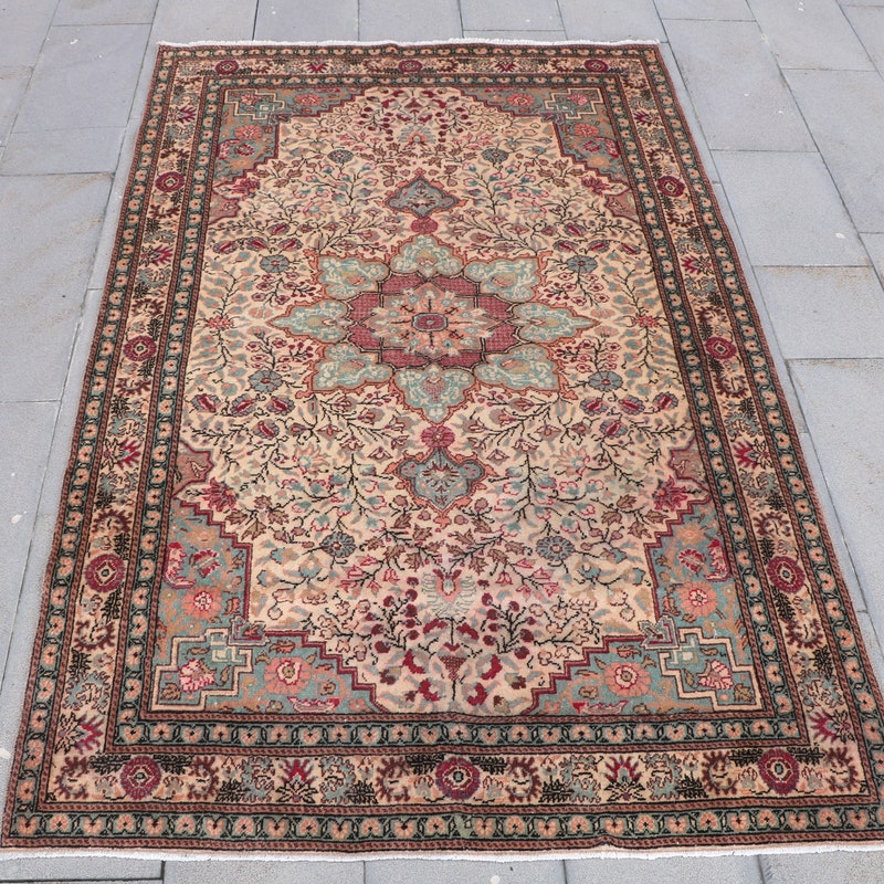 Large Vintage Rug - Etsy