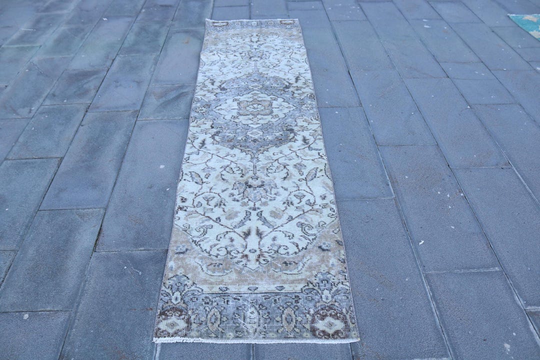 Vintage Rug, 3x9 Runner Rugs, Turkish Rug, Oushak Rugs, Rugs for ...