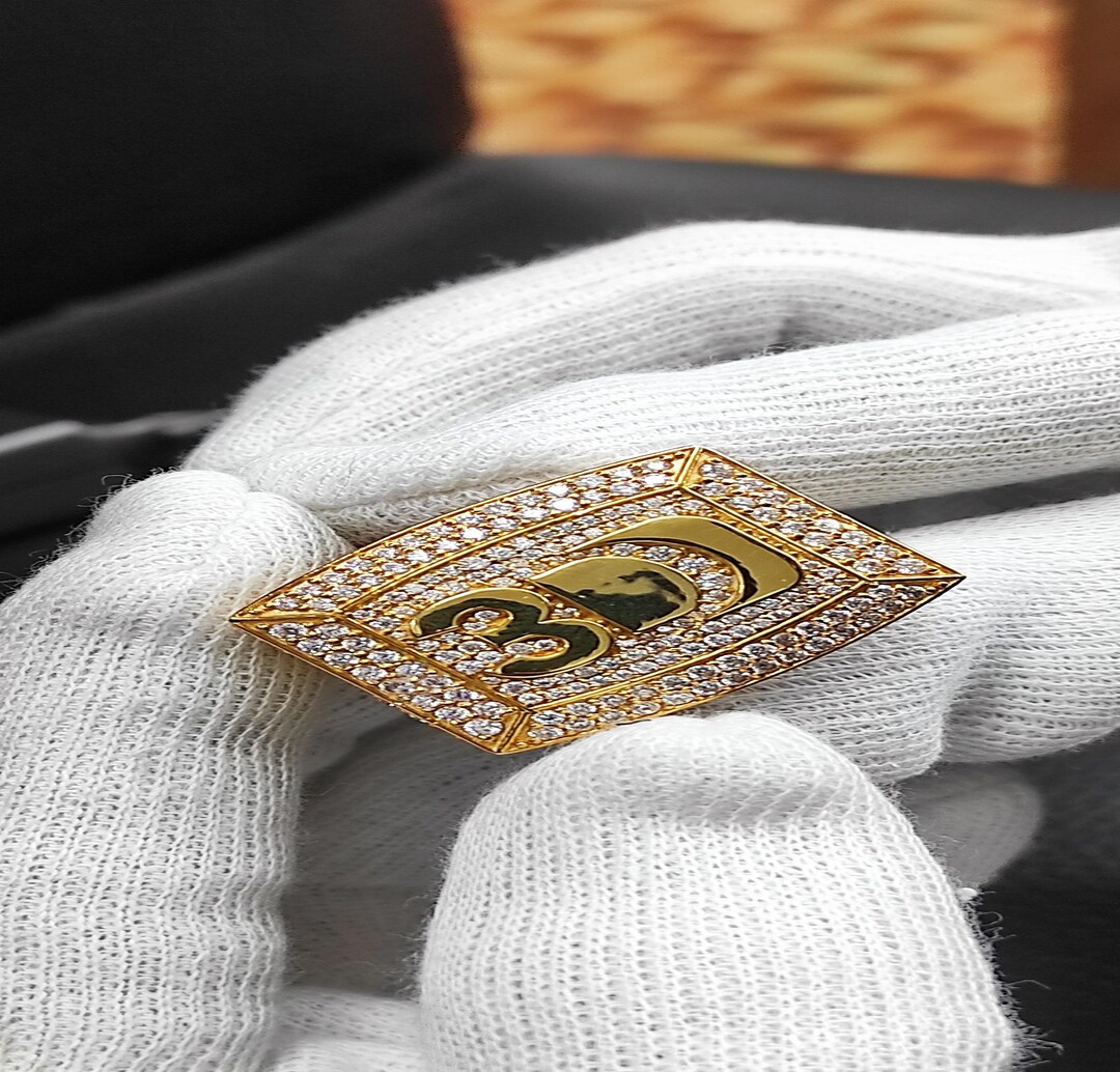 Gift Ring Custom Name Letter Ring Full Iced Out Ring Pinky Ring ...