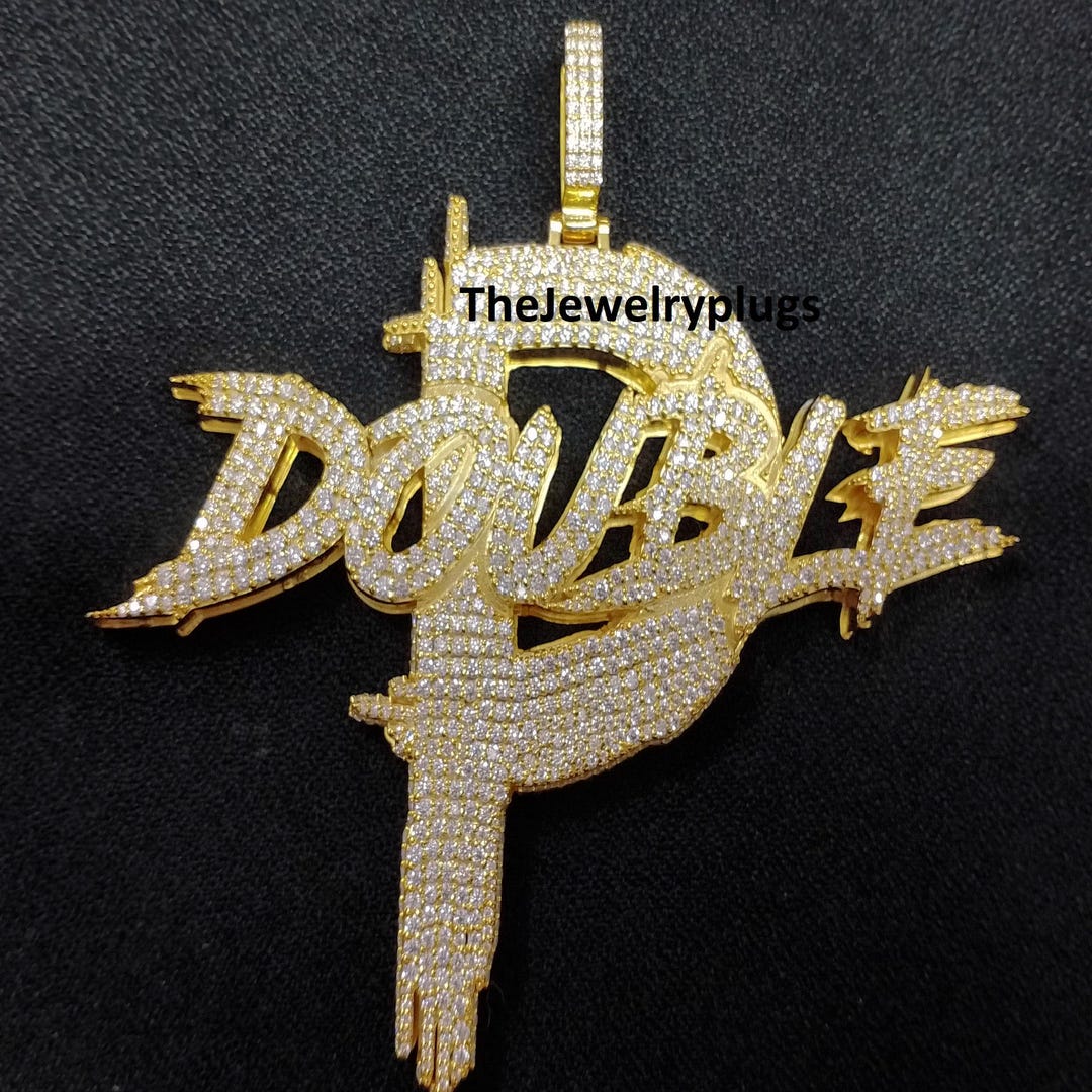 Iced Out Pendant Rapper Pendant Men Charm Pendant Real Moissanite ...