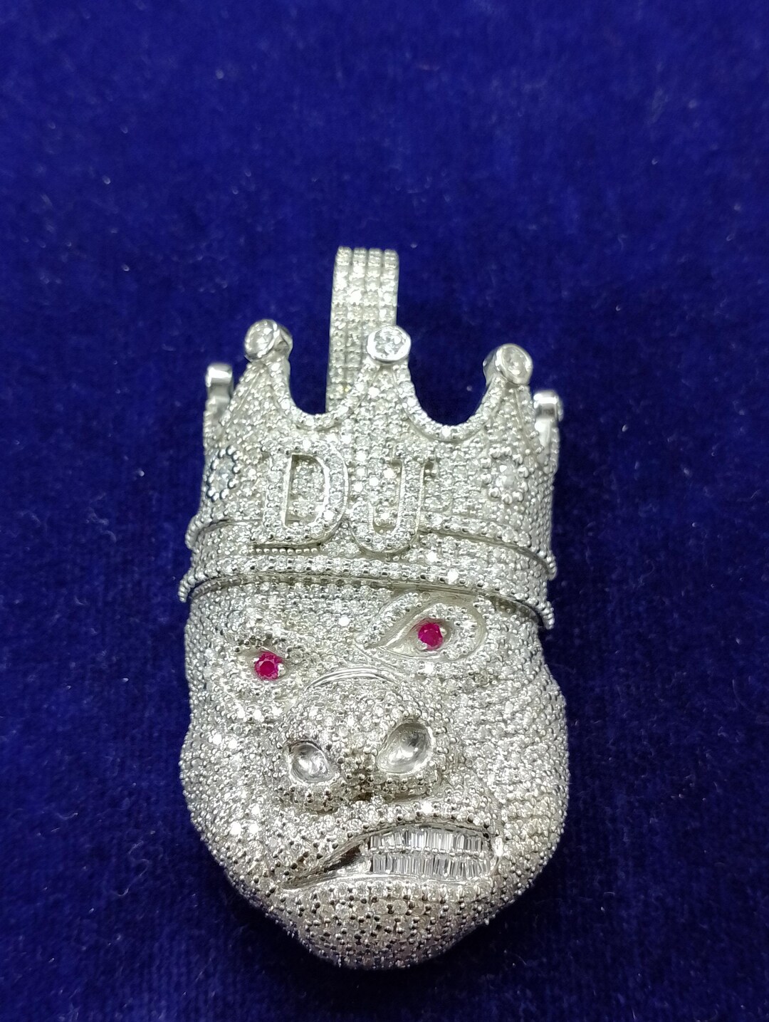 Men Pendant Custom Pendant Full Moissanite Diamond Pendant Charm ...