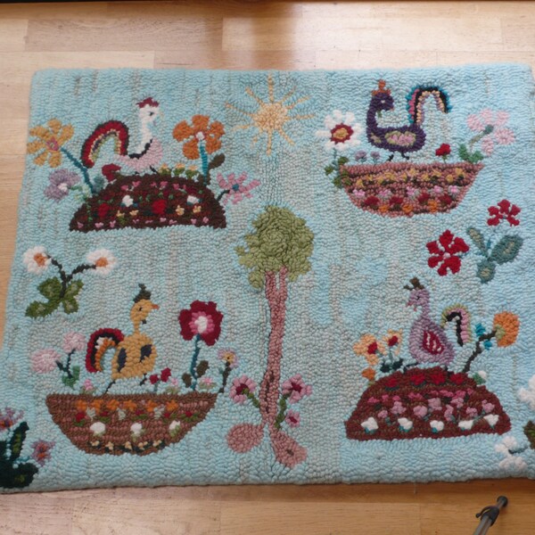Hand Hooked Rug - Etsy