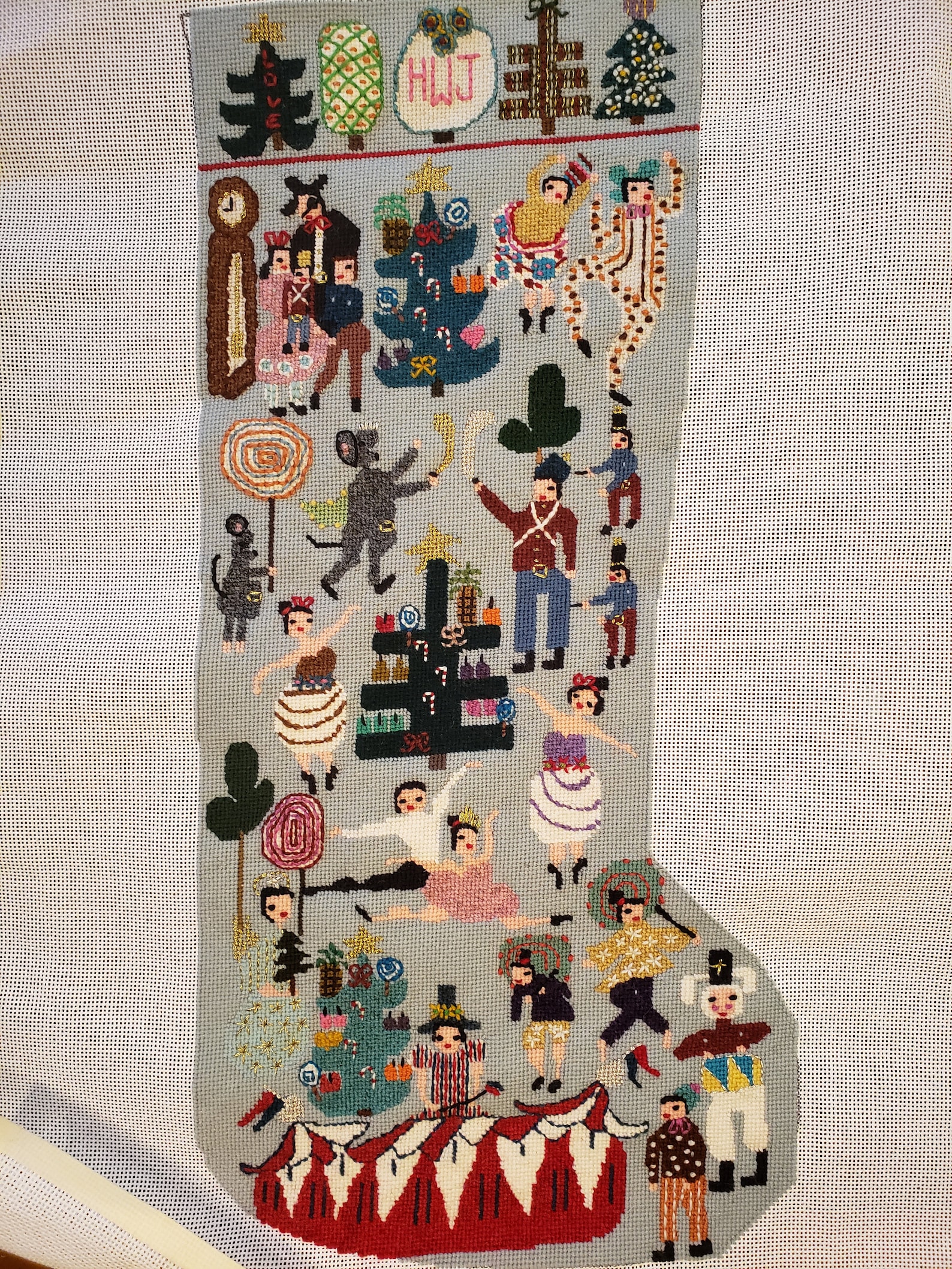 Original Design Nutcracker Needlepoint Christmas Stocking - Sample Only ...
