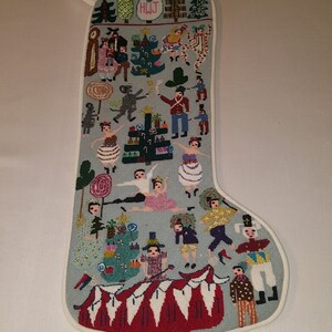 Christmas Train- Original Design Needlepoint Christmas Stocking. Sample ...