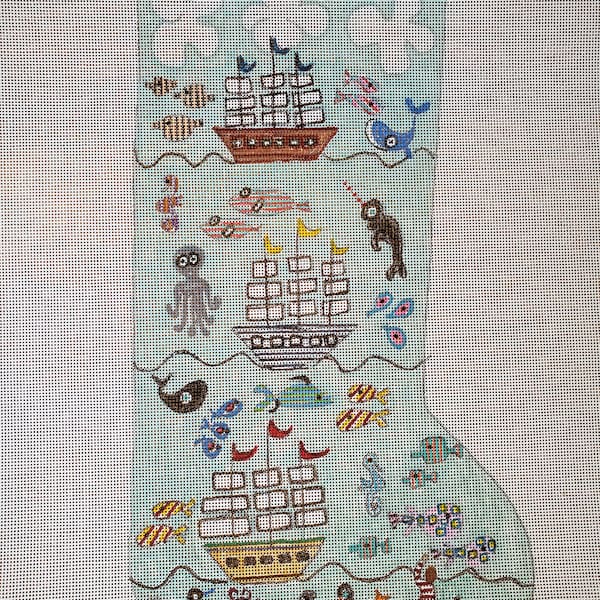 Needlepoint Ship - Etsy