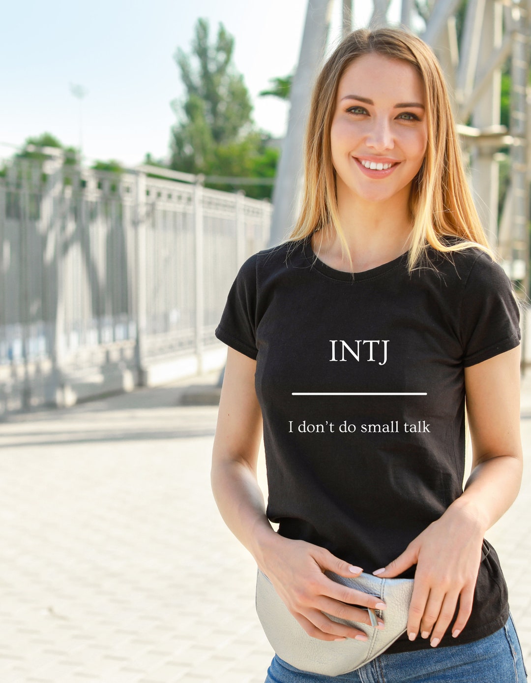 INTJ I Don't Do Small Talk Cotton Tee - Etsy