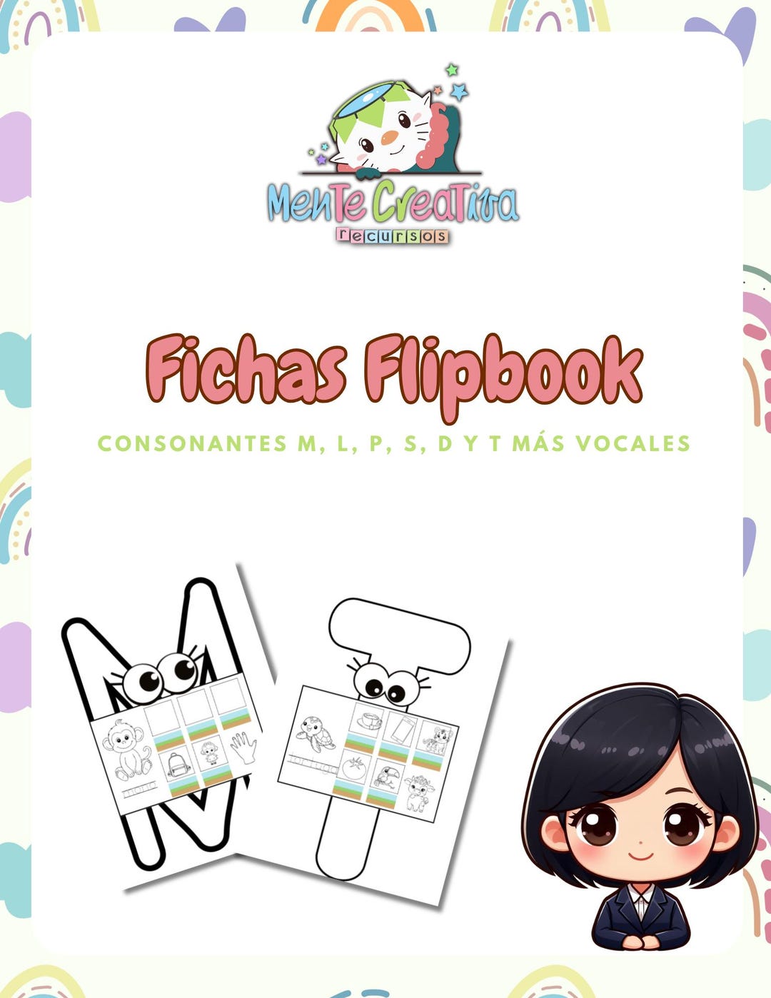 Consonant Flipbook Interactive Educational Resource - Etsy