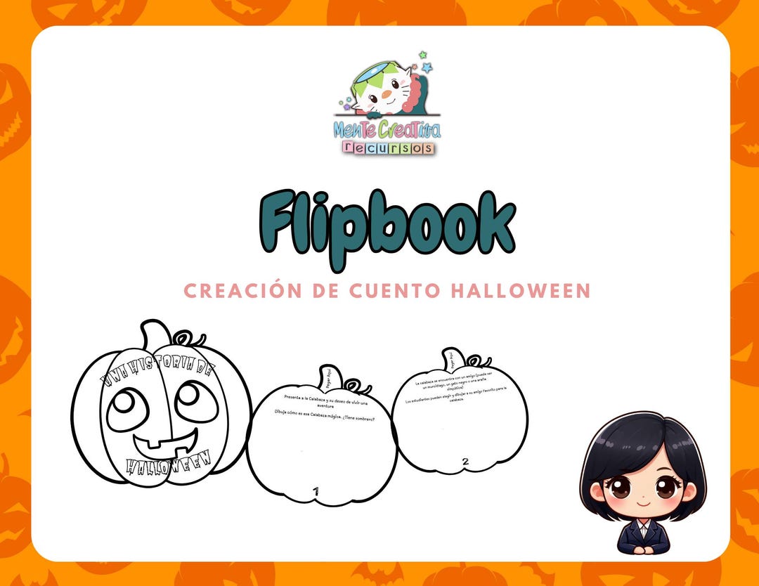 Creative Halloween Flipbook for Kids - Story and Fun Activities to Draw ...