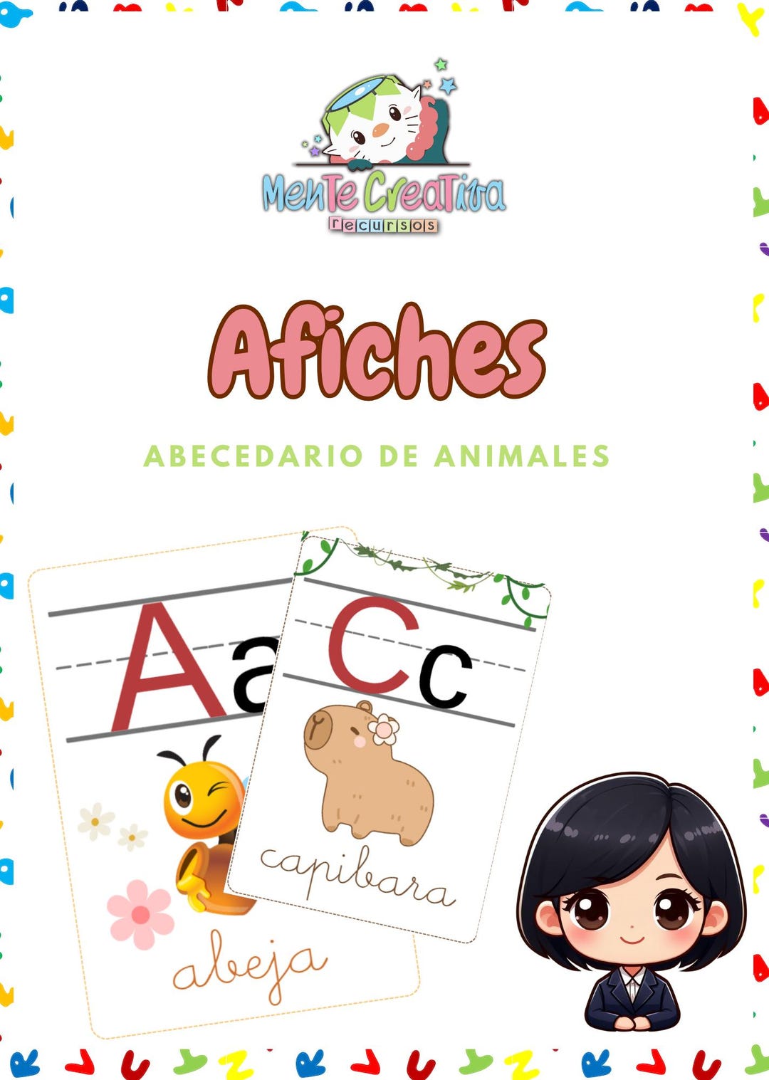 Descubre el Abecedario de Animales en Español - Etsy España