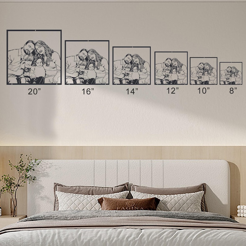 Custom Metal Portrait Form Photo, Personalized Wall Art, Unique Photo ...