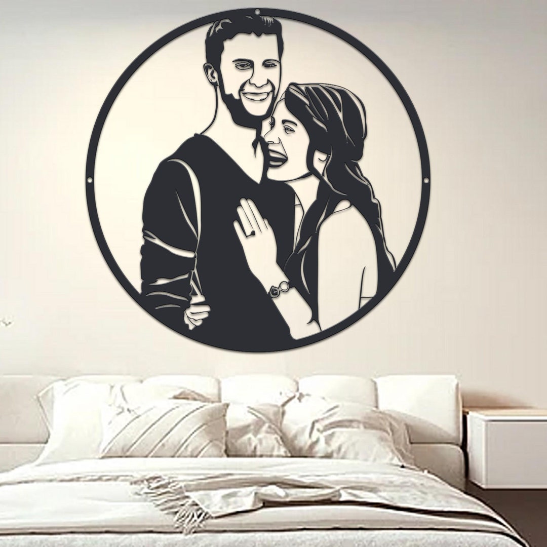 Custom Metal Portrait Form Photo, Personalized Wall Art, Unique Photo ...