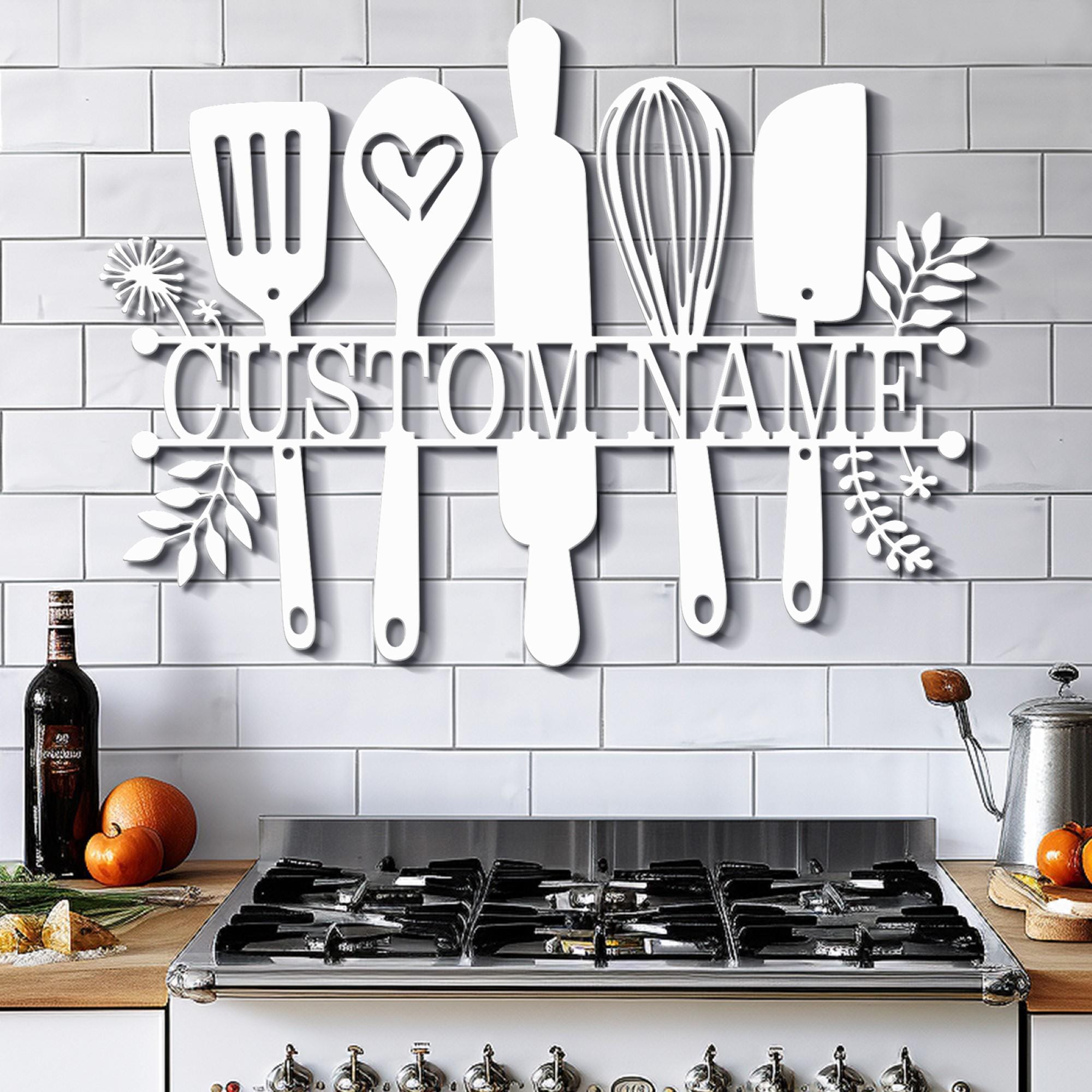 Custom Metal Kitchen Sign, Kitchen Wall Art, Mom Grandma's Kitchen ...