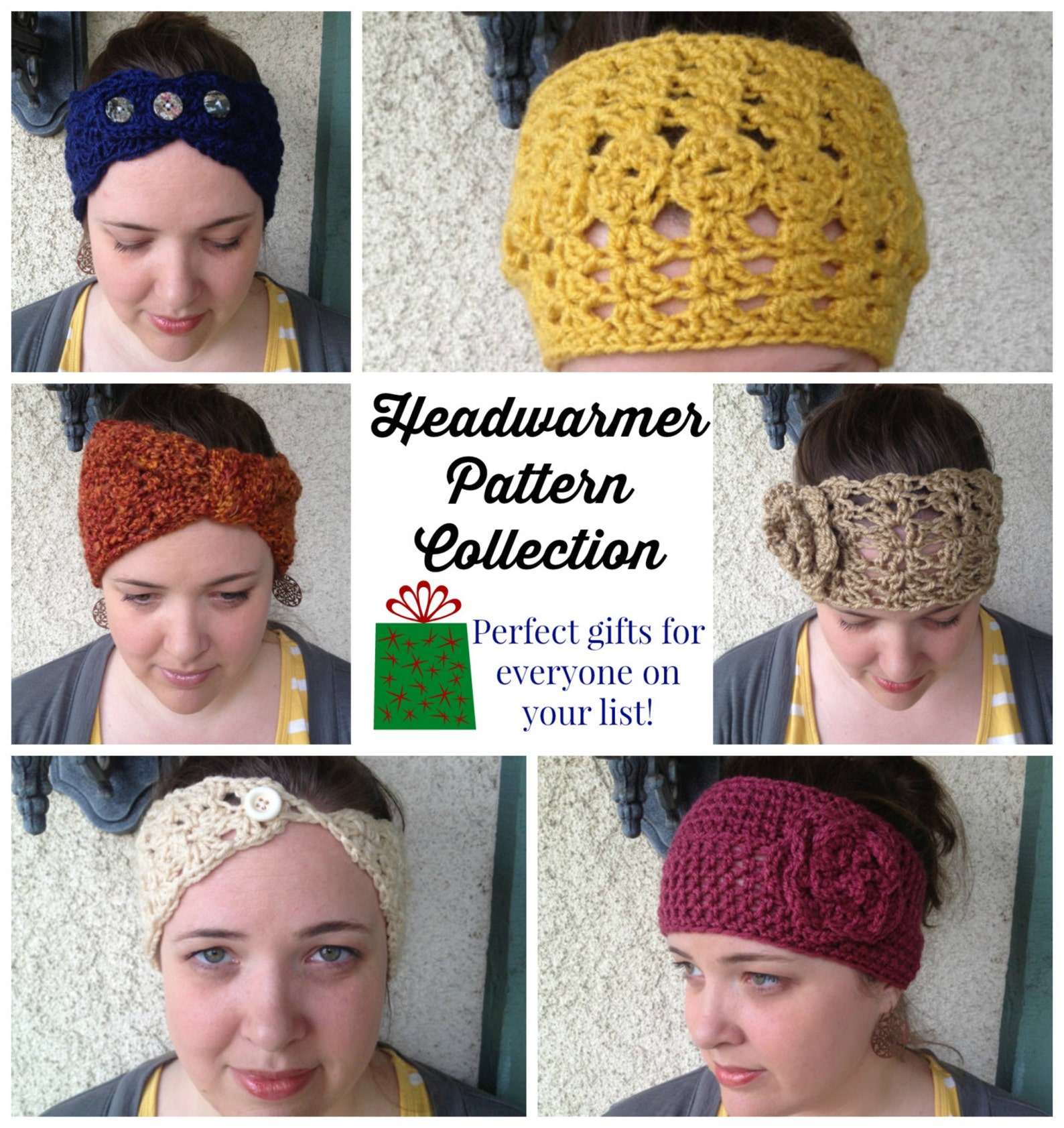 5 Gorgeous Crochet Headwarmer Pattern Collection WITH FREE BONUS ...