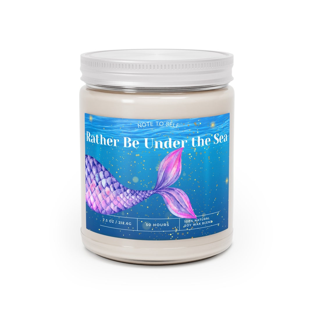 Mermaid Candle, Soy Candle, Beach Vibe Candle, Aroma Candle, Birthday ...